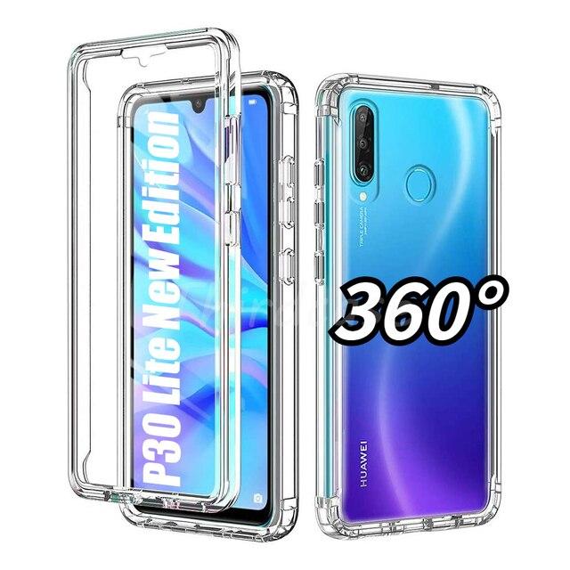 Huawei P30 Lite用のフルボディシリコンケース,Huawei P30 Liteエディション,P20 Pro,両面クリア保護,360 : a-1005003066854761 ...