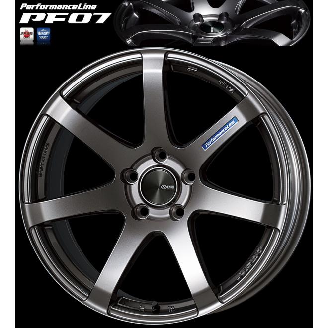納期注意 業販品 直送品 ENKEI Performance Line PF07 17インチ 9J+38 5-100 75φ DS(シルバー) ホイール 4本 [個人名での注文不可 ...