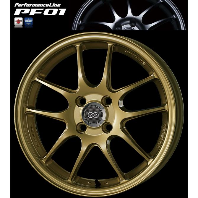納期注意 業販品 直送品 ENKEI Performance Line PF01 18インチ 8J+45 5-114.3 75φ G(ゴールド) ホイール 4本 [個人名での注文不可 ...