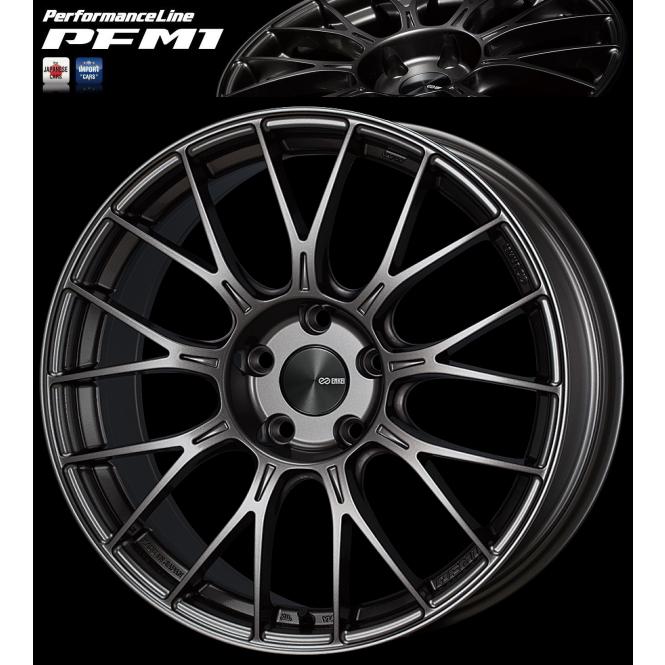 納期注意 業販品 直送品 ENKEI Performance Line PFM1 17インチ 8J+48 5-100 75φ DS(シルバー) ホイール 4本 [個人名での注文不可 ...