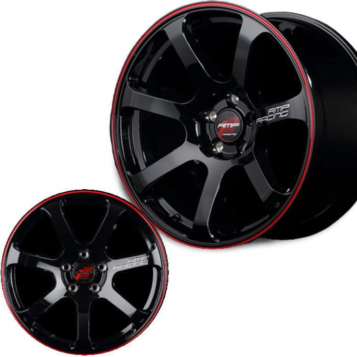 18インチ 5穴 114.3/100 7.5J/8J/9.5J RMPレーシング R07 ブラック/リムレッドライン ホイール単品 4本セット :Direct-Hoiru-RMPRacing ...