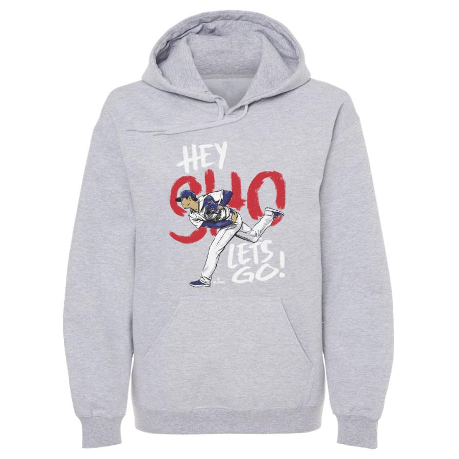 MLB 大谷翔平 ドジャース パーカー Los Angeles D Hey Sho W WHT Hoodie 500Level グレー ...