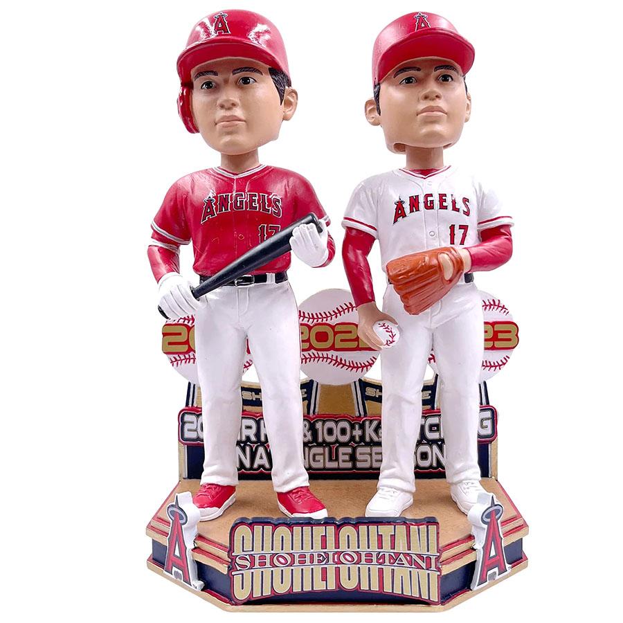 MLB 大谷翔平 エンゼルス ボブルヘッド 【223個限定】20 Home Run 100 Strikeout Dual Bobblehead ...