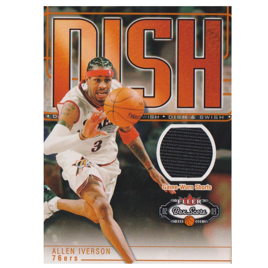 NBA アレン・アイバーソン 76ers トレーディングカード 2002-03 Fleer Box Score Dish & Swish ...