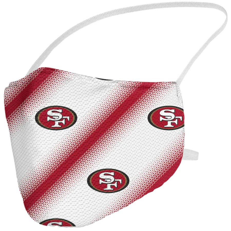NFL 49ers マスク ファッションマスク Adult Team Logo Face Covering Stripe : プロ野球メジャー ...