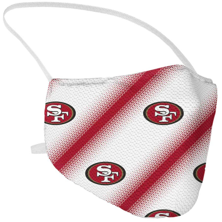 NFL 49ers マスク ファッションマスク Adult Team Logo Face Covering Stripe : プロ野球メジャー ...