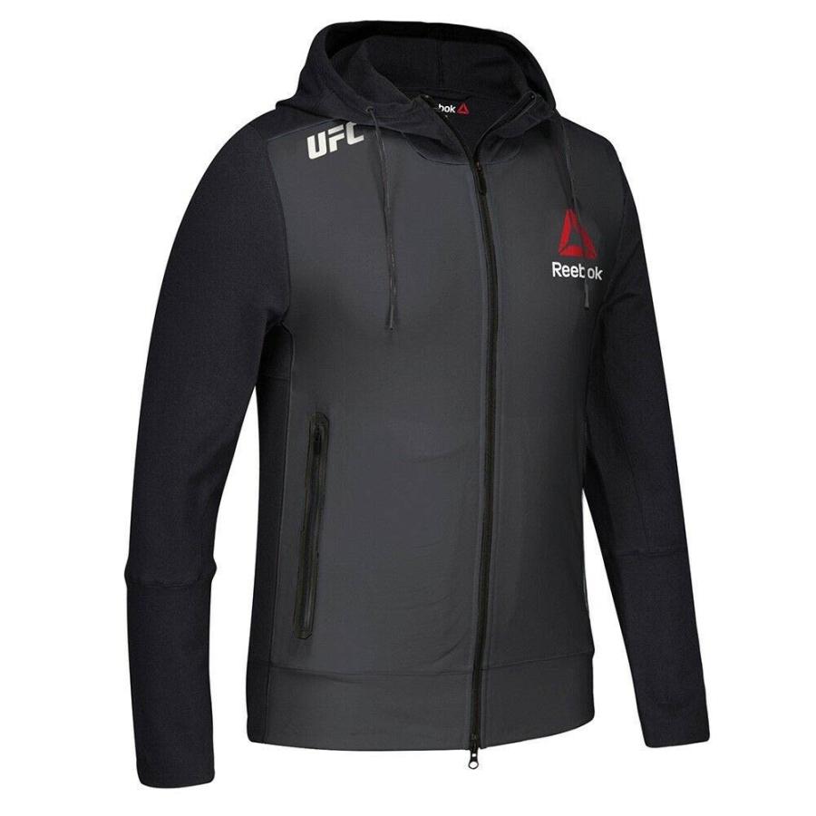 Reebok UFC パーカー リーボック ブラック メンズ 長袖 フルジップ フーディー Fight Kit Walkout : プロ野球 ...