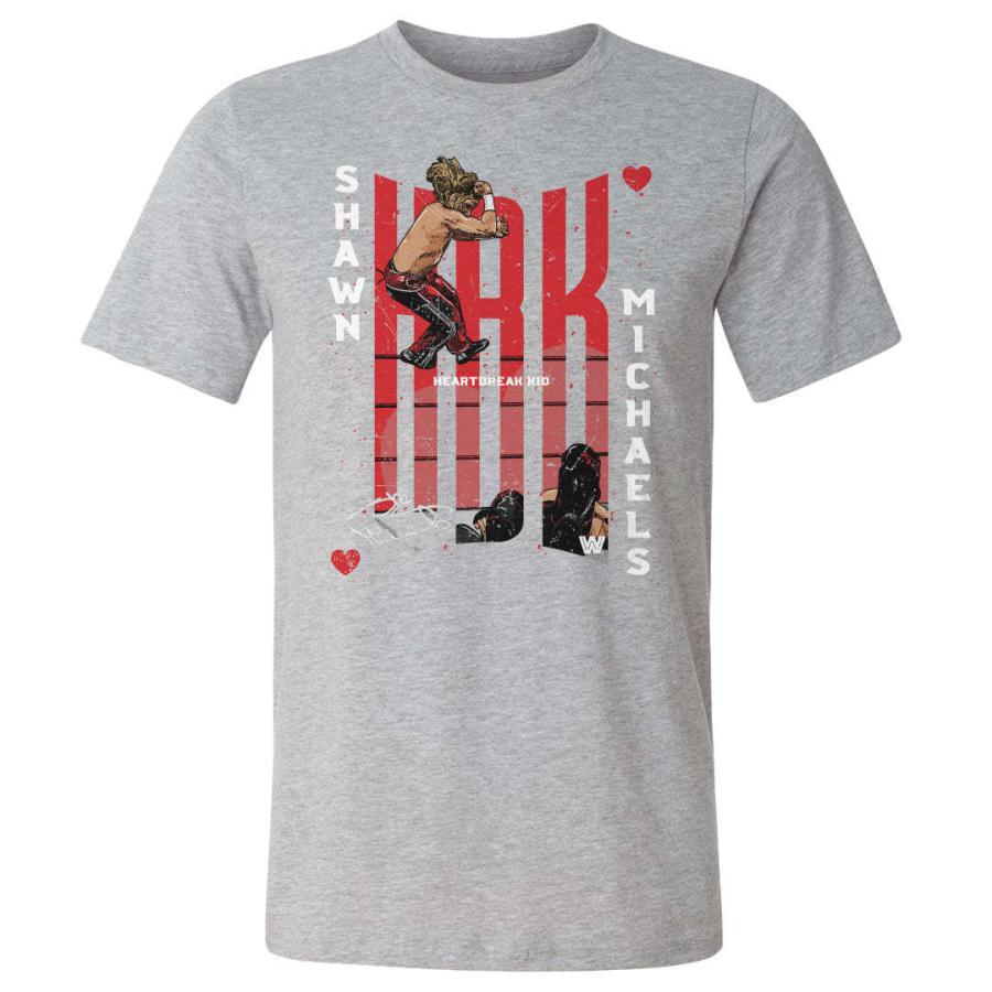 WWE ショーン・マイケルズ Tシャツ Legends HBK Elbow Drop 500Level ヘザーグレー : プロ野球メジャー ...