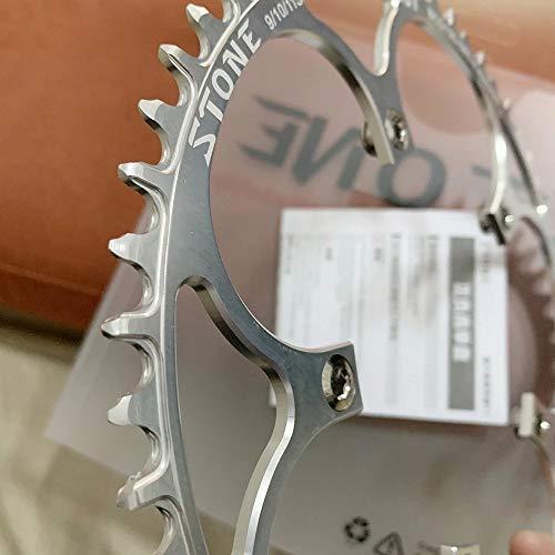 Stone 自転車 チェーンリング BCD 130mm 38T 40T 42T 44T 46T 48T 50T 52T 54T 56T 58T 60T チェーン リング 9-11s (46T ...