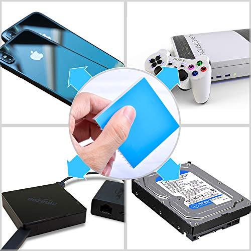 ヒートシンク 熱伝導性両面テープ付き 熱暴走対策 L60mm X W60mm H10mm 銀 冷却フィン アルミニウム製 放熱板 ファイア テレビ DIYキット ICチップ : MLPストア ...