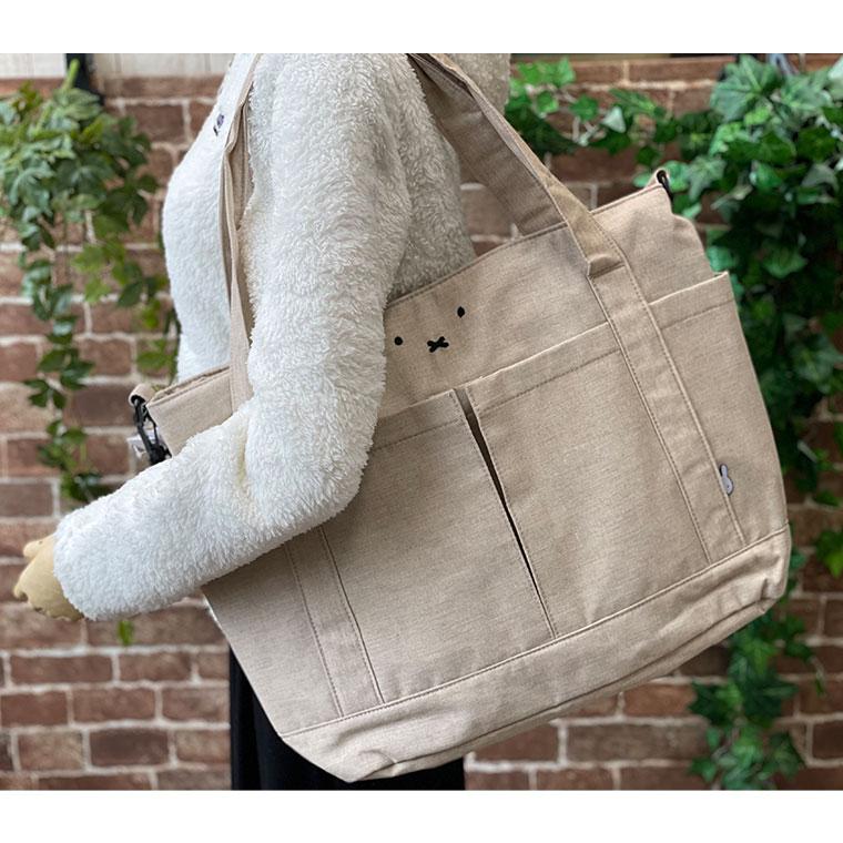 Miffy ミッフィー トートバッグ A4 黒 レディース ファスナー付き 22L 旅行バッグ 1泊用 マザーバッグ【爆買】 : キャリーバッグ通販のMM-COMPANY - 通販 ...