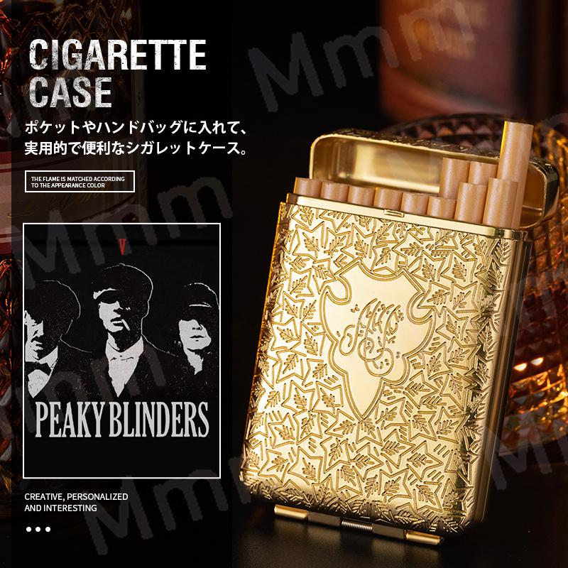 【即日発送】シガレットケース タバコケース メンズ レディース おしゃれ メタル 金属 たばこ入れ 煙草 ワンタッチ シルバー あらい煙16本収納 細い煙20本収納 : s082 : MMM ...