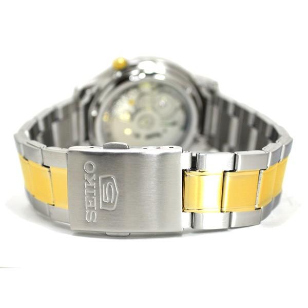 Seiko 5 セイコー5 海外モデル 逆輸入 SEIKO5 腕時計 メンズ シルバー文字盤 ゴールドステンレスベルト SNK790K1 ...