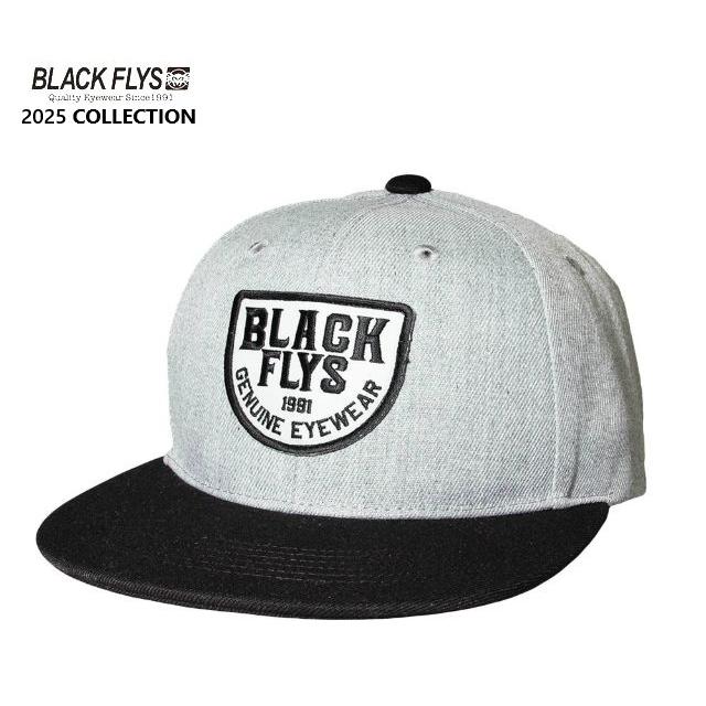 BLACK FLYS ★2025 COLLECTION★ブラックフライ（BLACKFLYS）【SEMICIRCLE SNAPBACK CAP】キャップ BF100-37C H.GREY ...