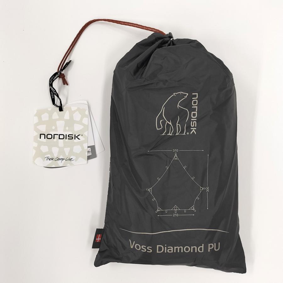 NORDISK（ノルディスク） ヴォス ダイヤモンド タープ ダークオリーブ Nordisk Voss Diamond PU Tarp ...