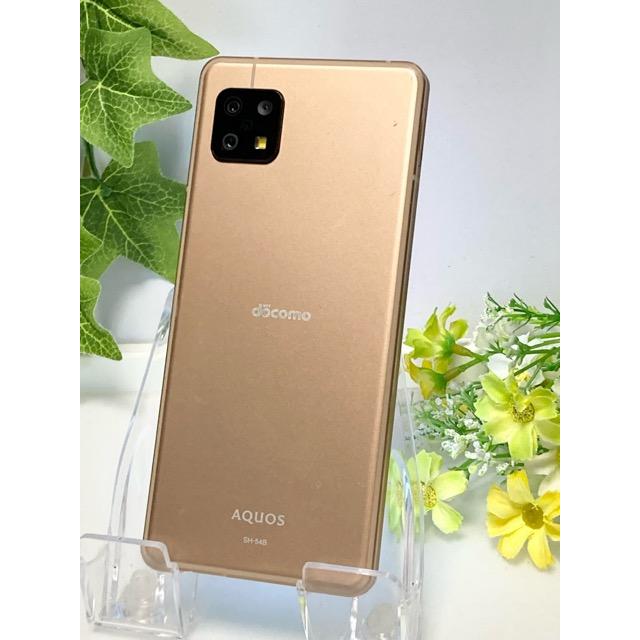 AQUOS sense sense6 SH-54B SIMフリー docomo ☆ライトカッパー☆ 4GB/64GB 中古 バッテリー良好 ...