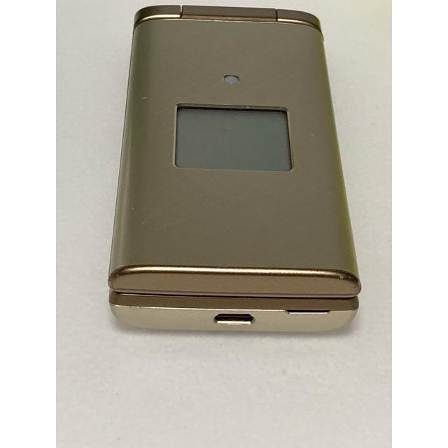 KYOCERA SIMロック解除済み 京セラ かんたんケータイ KYF38 ゴールド☆ ガラケー ガラホ 携帯電話 判定 中古 A6960 ...