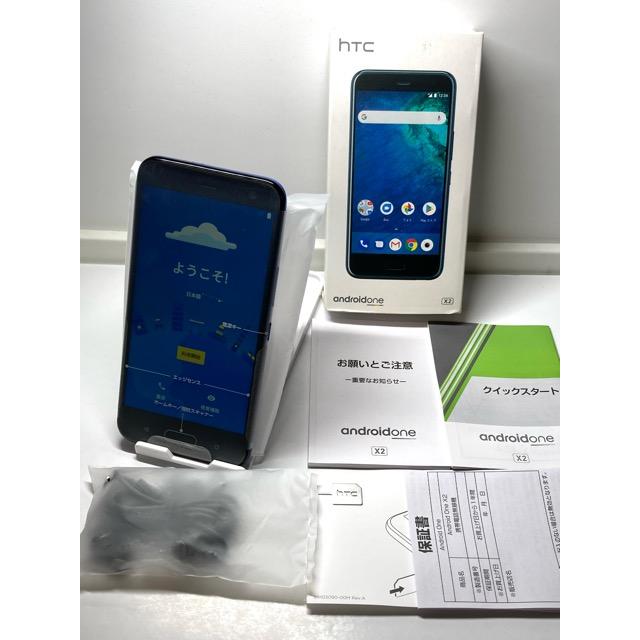 HTC 新品未使用☆ ワイモバイル Android One X2 X2-HT [サファイア ブルー] ROM 64GB RAM 4GB HTC ...