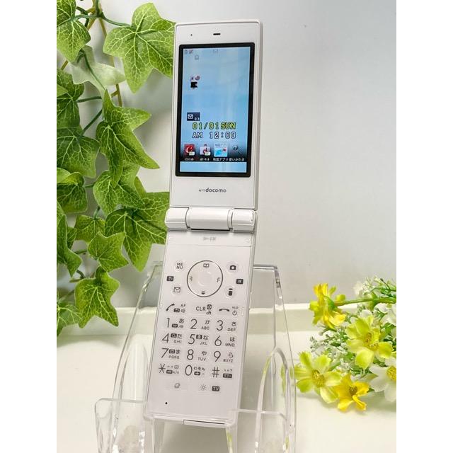 SHARP ドコモ FOMA STYLE series SH-03E ホワイト 携帯電話 レトロ 着うたフル 3G ガラケー A8060 : アクティーモバイル ヤフー店 - 通販 ...