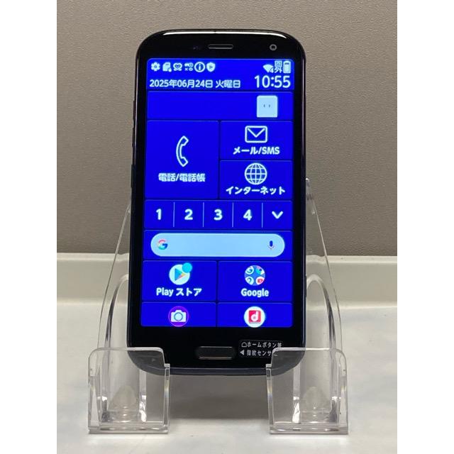 らくらくスマートフォン 新品同様品 FCNT F-52B [64GB] docomo SIMフリー ネイビー★ 現品のみ スマートフォン本体 A8229 : アクティーモバイル ヤフー店 ...