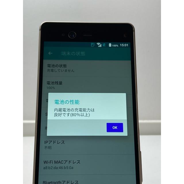 arrows NX 美品 F-01K アイボリーホワイト 32GB ドコモ SIMフリー ★バッテリー良好表示 ワンセグ ハイレゾ スマホ本体 ...