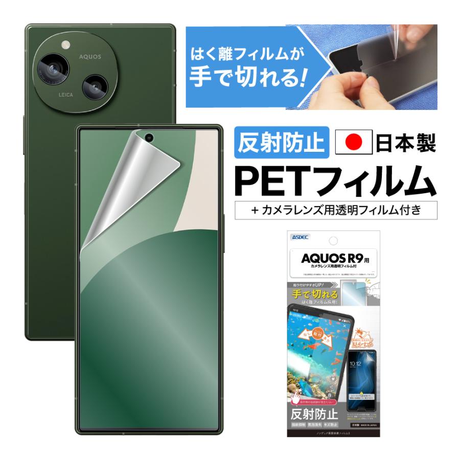 ASDEC（アスデック） AQUOS R9 フィルム ノングレアフィルム 防指紋 反射防止 NGB-SH51E-Z 保護フィルム ...