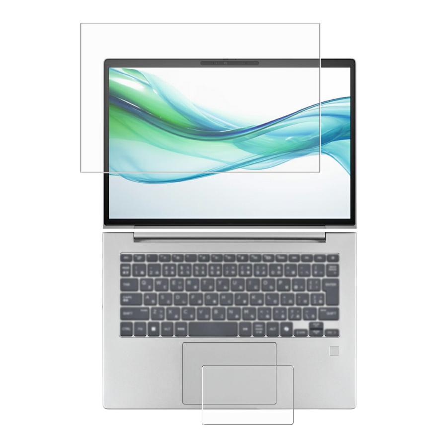 [2枚組(画面+タッチパッド)] HP ProBook 445 G11 2024年モデル 用 N35 AR/マット ハイブリッド 高機能 反射 ...
