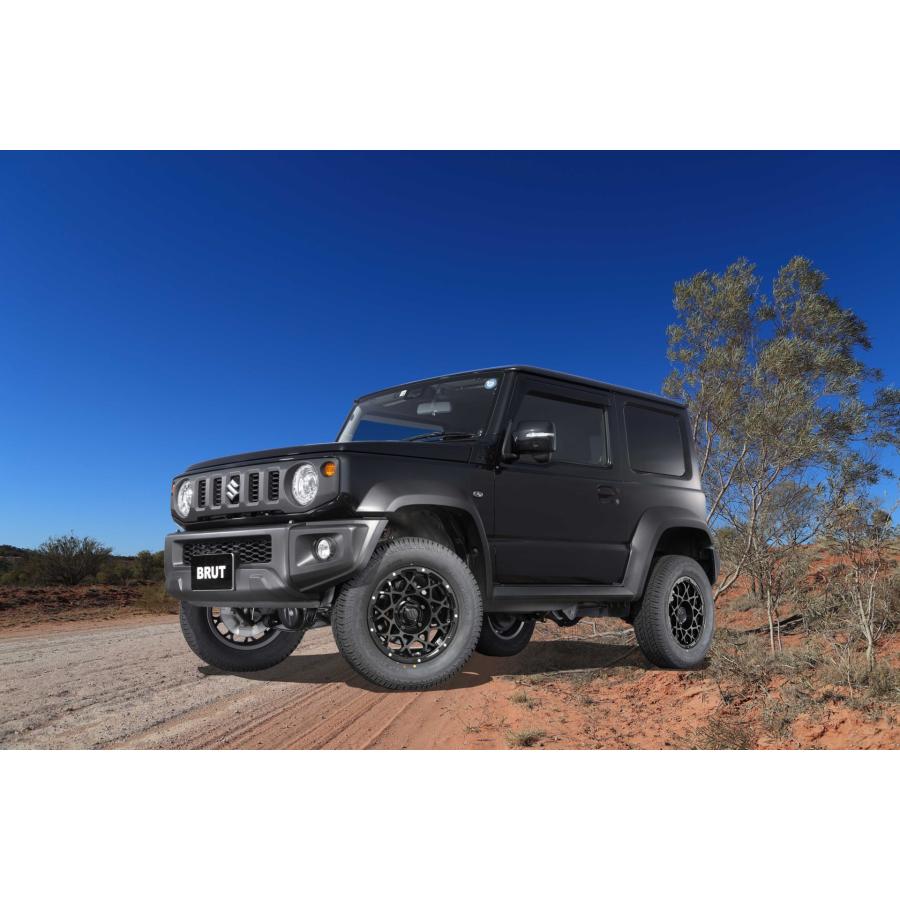 トライスターインターナショナル BRUT【ブルート】BR-55 16x5.5 -5 5H/139.7 ミルドサティンブラック（MSB）x4本 ※JB43/JB74ジムニー・シエラ/ノマド用 ...