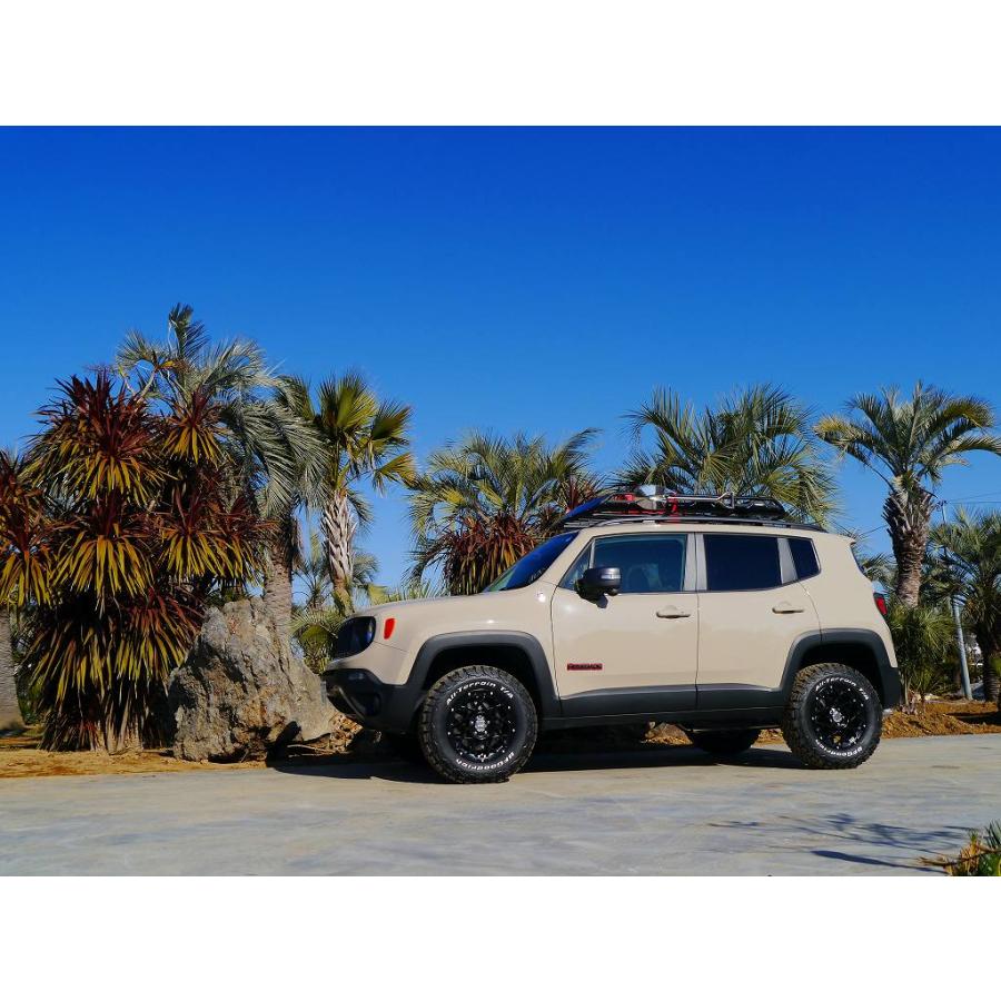 トライスターインターナショナル BRUT【ブルート】BR-55 16x6.5 +35 5H/110 ミルドサティンブラック（MSB）x4本 ※JEEP レネゲード/コンパス純正ボルト対応 ...