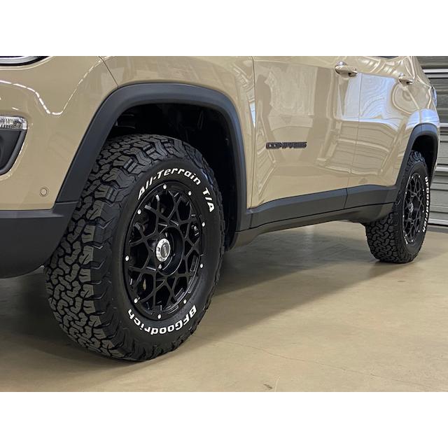 トライスターインターナショナル BRUT【ブルート】BR-55 16x6.5 +35 5H/110 ミルドサティンブラック（MSB）x4本 ※JEEP レネゲード/コンパス純正ボルト対応 ...