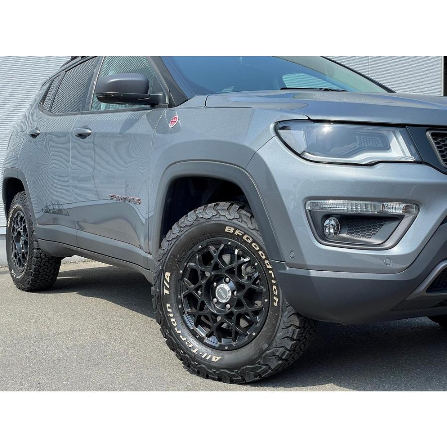 トライスターインターナショナル BRUT【ブルート】BR-55 16x6.5 +35 5H/110 ミルドサティンブラック（MSB）x4本 ※JEEP レネゲード/コンパス純正ボルト対応 ...