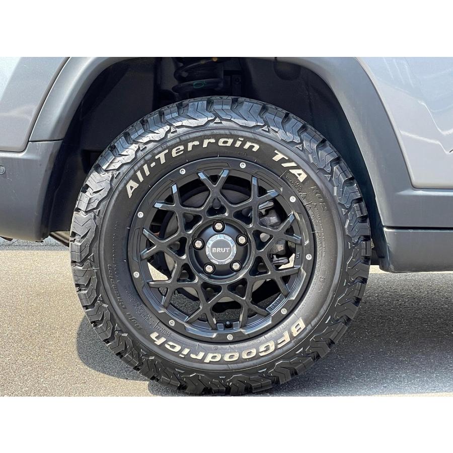 トライスターインターナショナル BRUT【ブルート】BR-55 16x6.5 +35 5H/110 ミルドサティンブラック（MSB）x4本 ※JEEP レネゲード/コンパス純正ボルト対応 ...