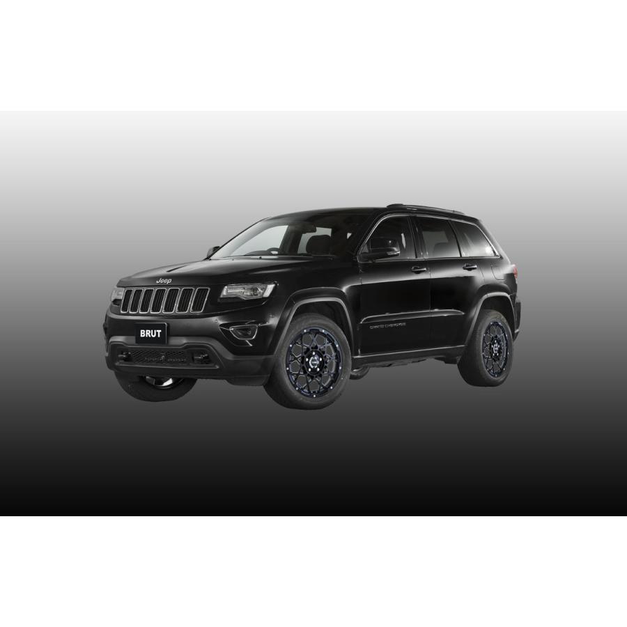 トライスターインターナショナル BRUT【ブルート】BR-55 18x8.0 +43 5H/127 ミルドサティンブラック（MSB）x4本 ※Jeepラングラー : MB Car-Parts ...
