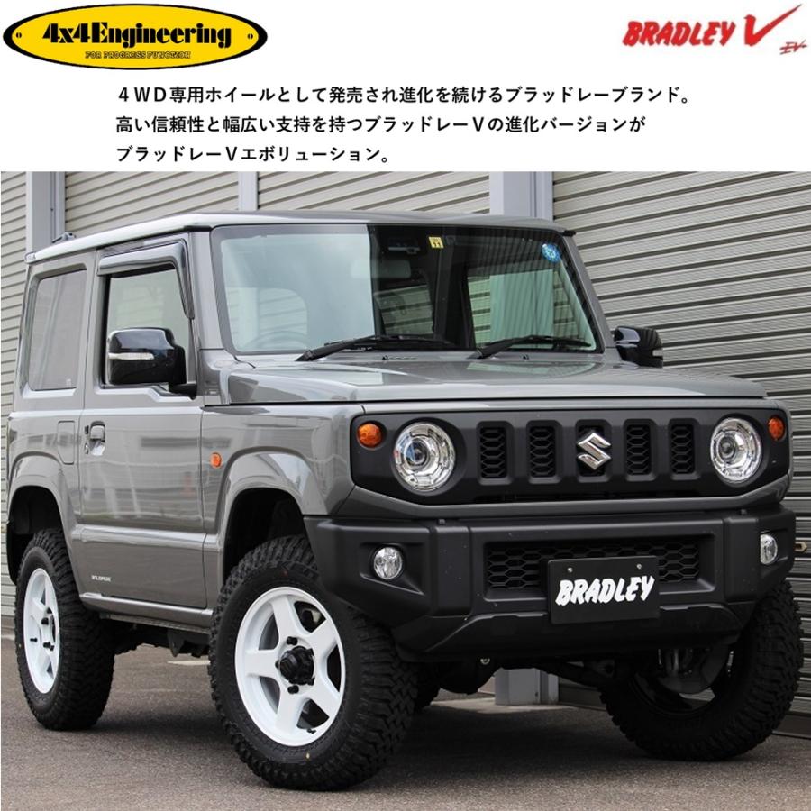 4×4エンジニアリング 4x4エンジニアリング BRADLEY V EVOLUTION【ブラッドレーブイ エボリューション】16x5.5 +22 5H/139.7 パールホワイト（PWH）x4 ...