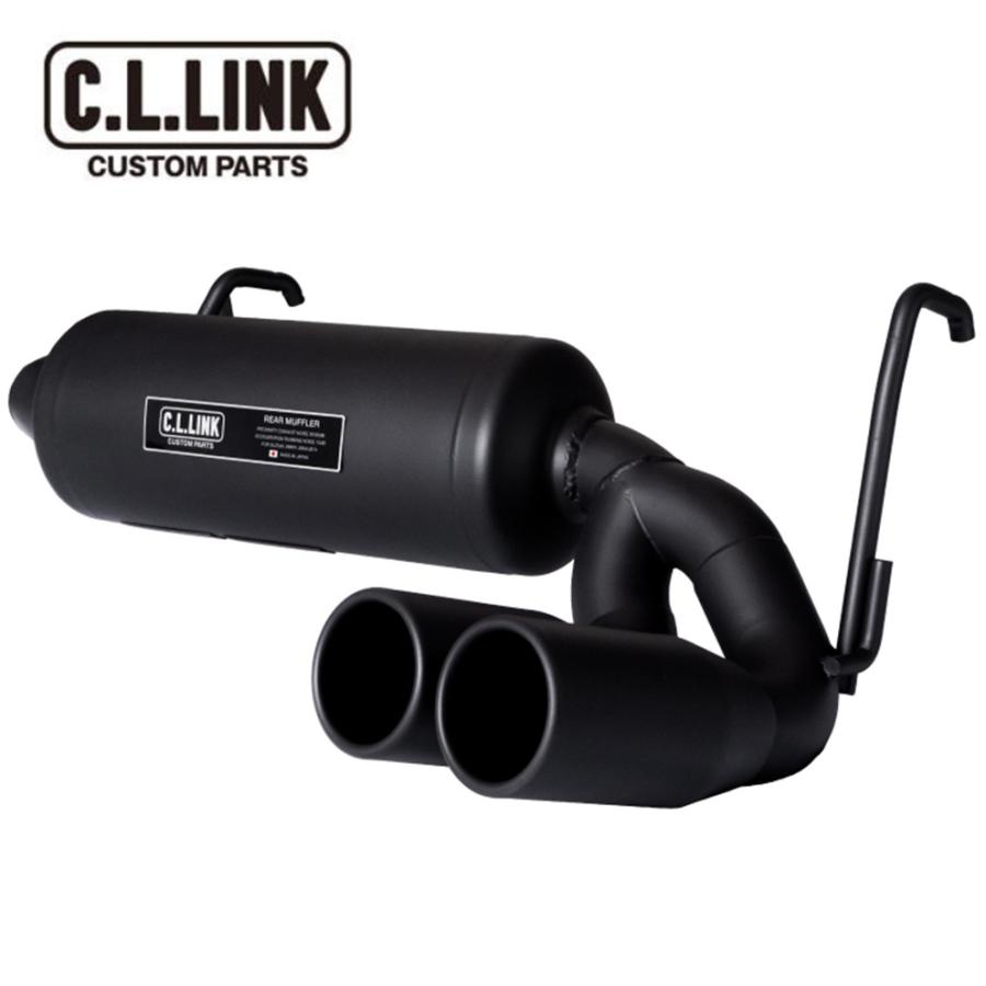 C.L.LINK/シーエルリンク【CL LINK】リアマフラー タイプ2 ダブル出し マットブラック ジムニー/ジムニーシエラ JB64W/JB74W用 純正バンパー用 ※車検対応品 : cl ...
