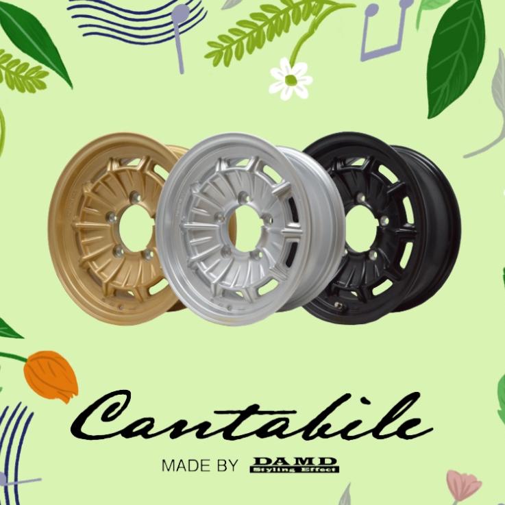 DAMD Cantabile【ダムド】カンタービレ 15x6.0 -5 5H/139.7 ブラック（BK）x4本セット : MB Car-Parts - 通販 - Yahoo!ショッピング