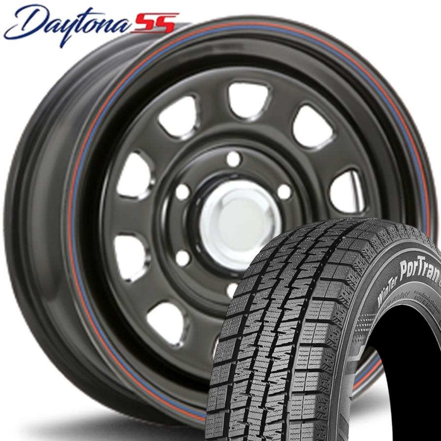 KUMHO（クムホ） ★期間限定スタッドレス★ MLJ DAYTONA SS（デイトナ SS）15x6.5 ＋40 6H/139.7 ブラック ...