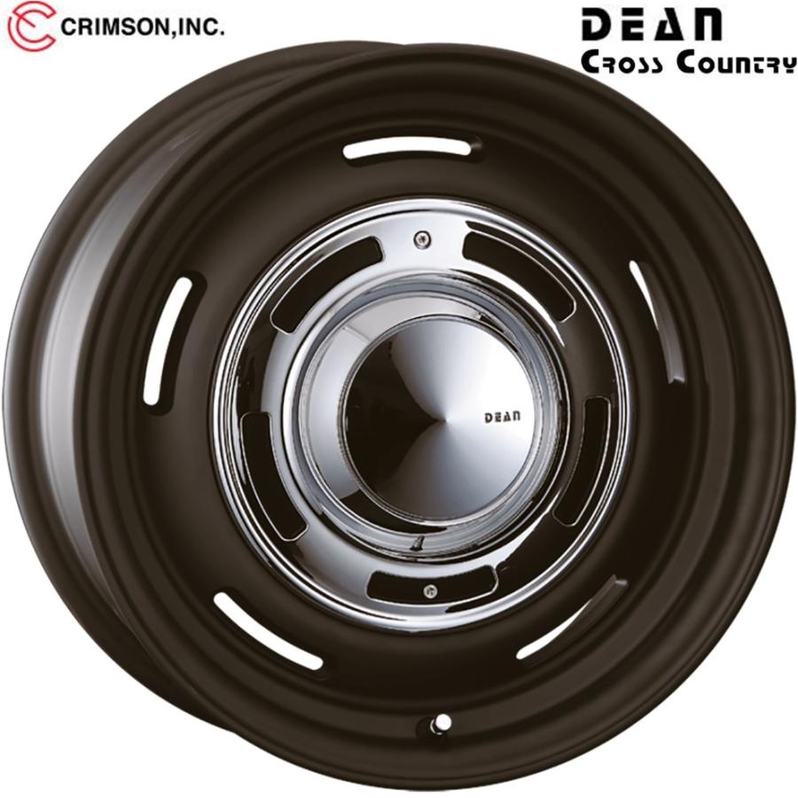ジムニー クリムソン【CRIMSON】DEAN CROSS COUNTRY（ディーン クロスカントリー）16x6.0 −5 5H/139.7 マットブラック（MB）x4本 ※付属パーツ適合可否 ...