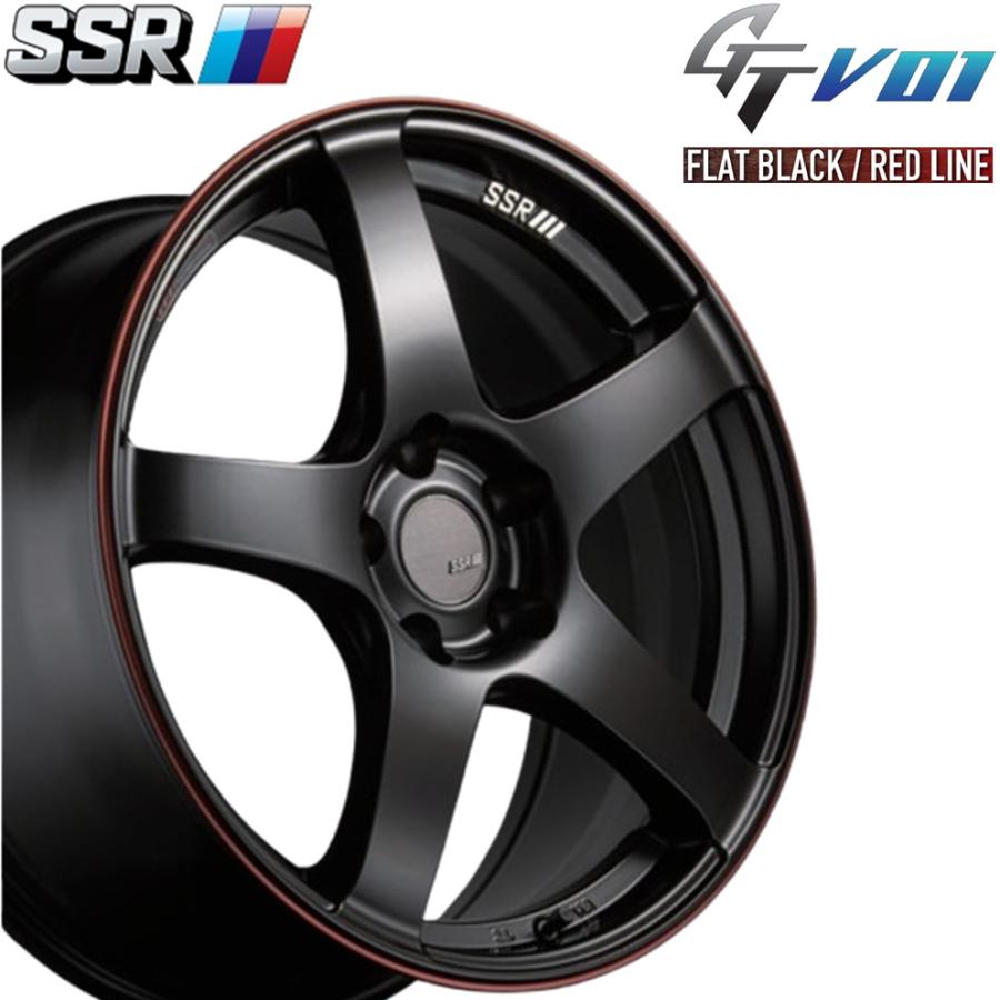 SSR GTV01【ジーティーブイゼロワン】17x7.0 ＋42 4H/100 フラットブラックレッドライン（FB/RED）x4本 : MB Car-Parts - 通販 - Yahoo!ショッピング