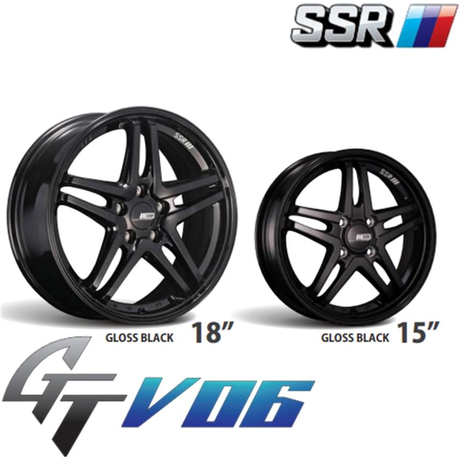SSR SSR【エスエスアール】 GT V06 18×7.5J +53 5H/114.3 グロスブラック（GB） ×4本 : MB Car ...