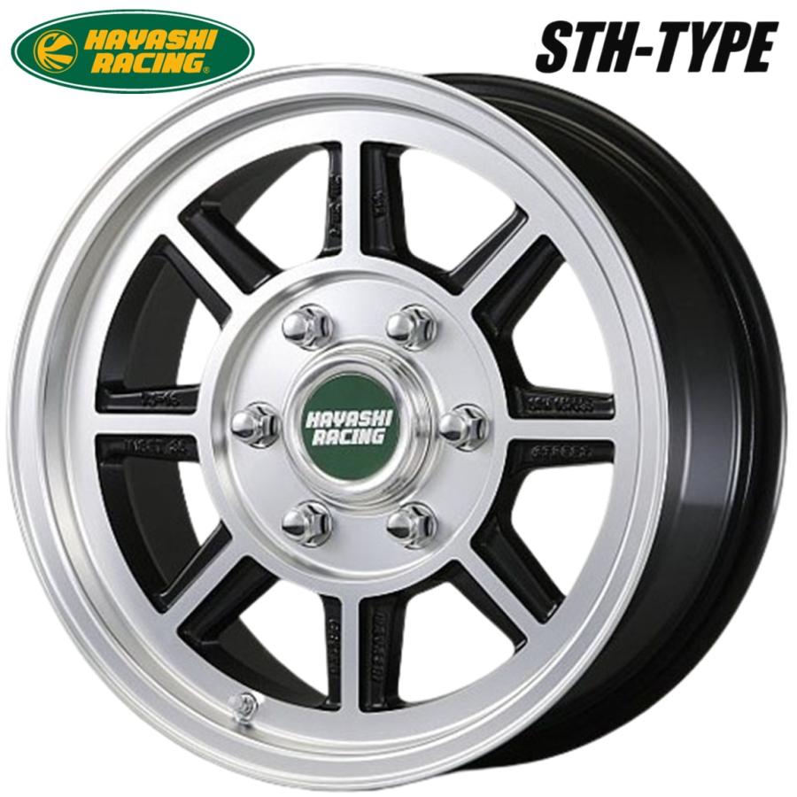 HAYASHI RACING RACING【ハヤシレーシング】STH 16x7.0 ＋35 6H/139.7 ブラックポリッシュ（BK/P ...