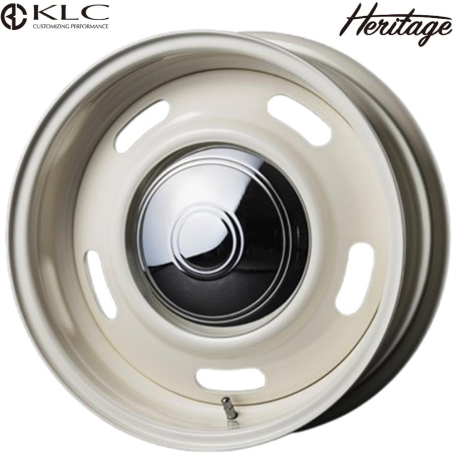 KLC KLC【ケーエルシー】OLD COUNTRY VANILLA（オールドカントリーバニラ） 16x6.0 -5 5H/139.7 バニラホワイト（WH）x5本 ※スチール製 : MB ...