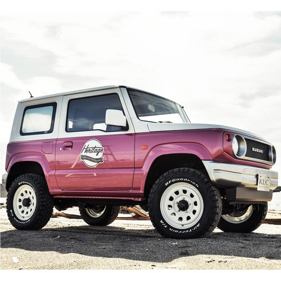 KLC KLC【ケーエルシー】DAYTONA'S VANILLA（デイトナバニラ） 16x5.5 +20 5H/139.7 バニラホワイト（WH）x4本 ※スチール製 : MB Car ...