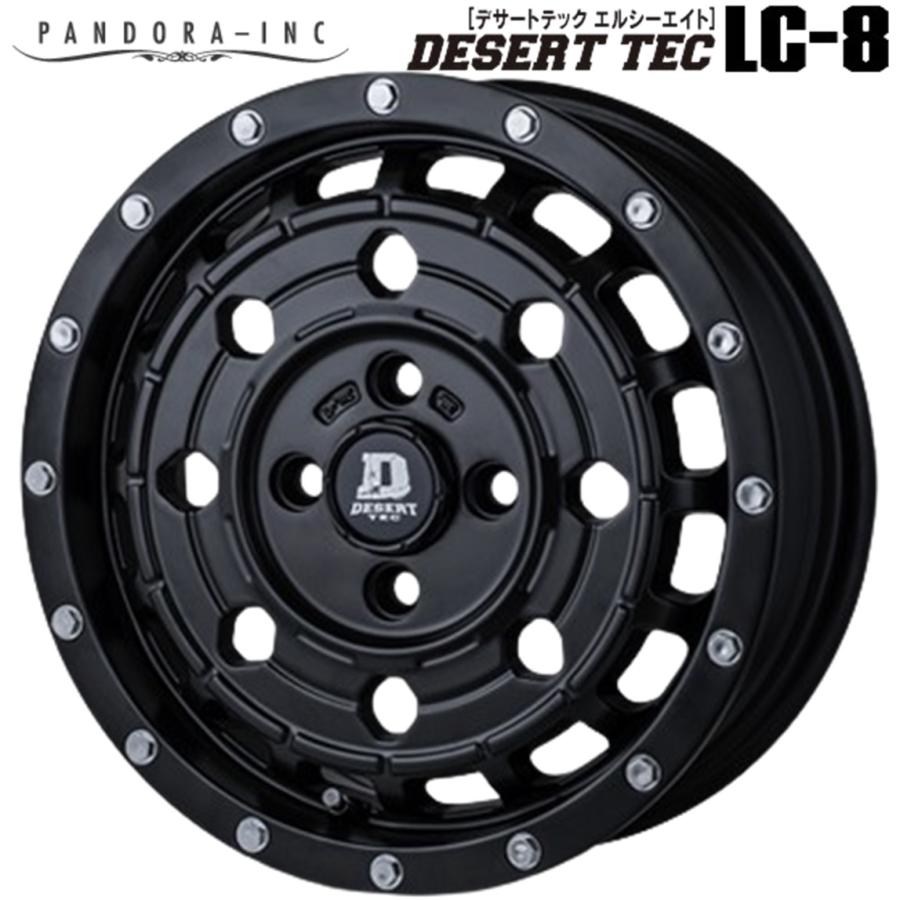 プロボックス 【デザートテック エルシーエイト】LC-8 14x5.0 +35 4/100 マットブラック（MB）x4本セット : MB ...