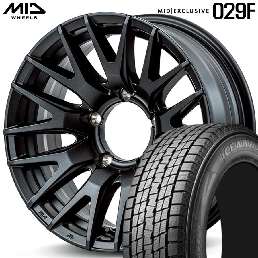 アイスナビ SUV ★数量限定★MID【RMP】029F 16x5.5 ＋20 5H/139.7 セミグロスガンメタ x4本 ※国産特価タイヤ グッドイヤー スタッドレス 175/80R16 ...