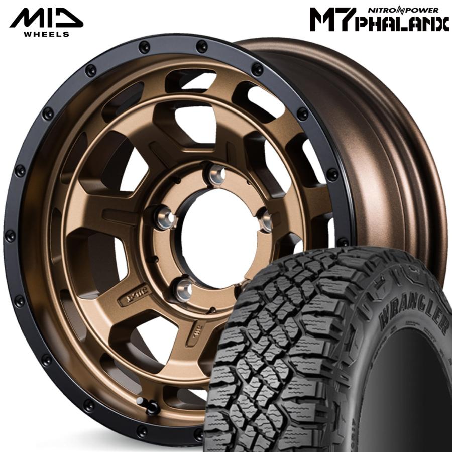 WRANGLER（グッドイヤー） ★数量限定★MID【ナイトロパワー】M7 PHALANX 16x6.0 -5 5H/139.7 マット ...