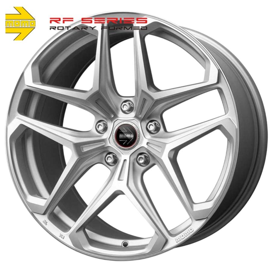 MOMO 【MOMO】モモ RF-04 (アールエフ ゼロフォー) 20x8.5 +45 5H/112 ハイブリッドシルバー (HS) × 1 ...