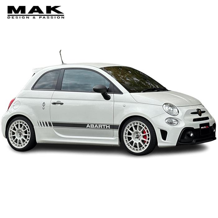 【MAK】ENTITY（マック エンティティー）17x7.0 +35 4H/98 グロスホワイト（GW）x4本 ハブ58.1 (専用) ABARTH 500/500e/595/695 : MB ...