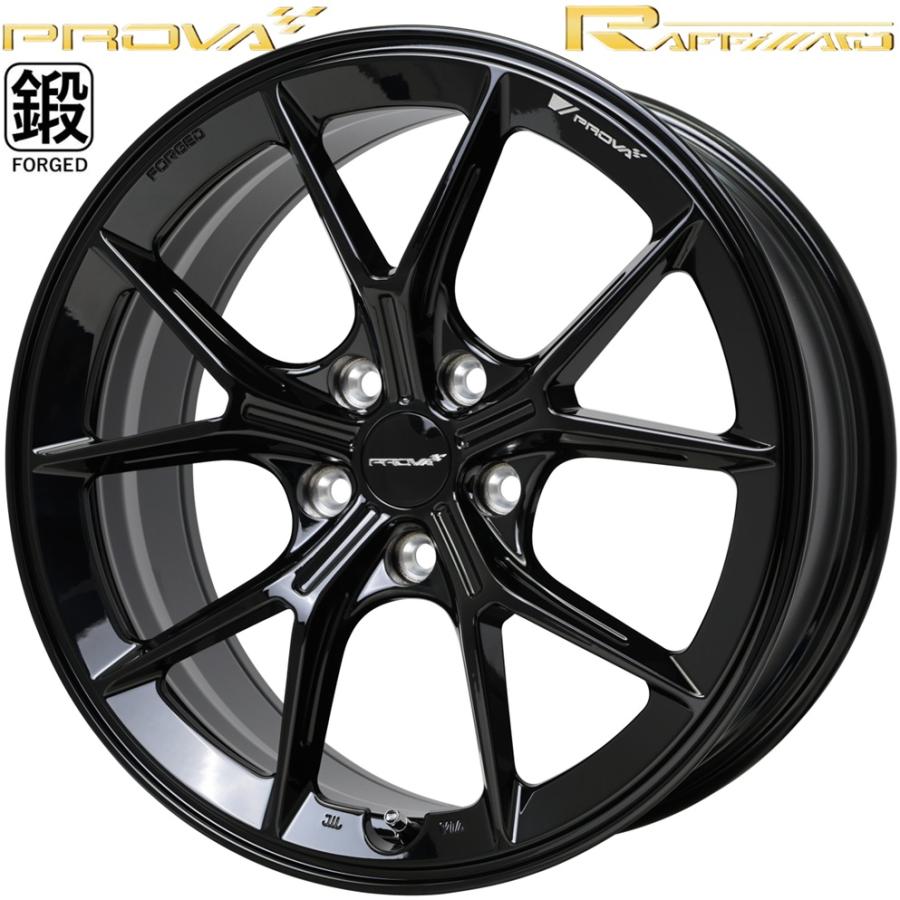 HOT STUFF ホットスタッフxプローバ【PROVA RAFFINATO】プローバ ラフィナート 18x8.0 +45 5H/114.3 プレミアムブラック（PMBK）PVA-04 x4本 ...