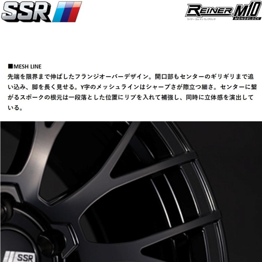 SSR REINER M10 MONOBLOCK【ライナー M10 モノブロック】20x8.5 ＋45 5H/120 グロスブラック（GB）x2本 ※セミコンケイブフェイス : reiner ...